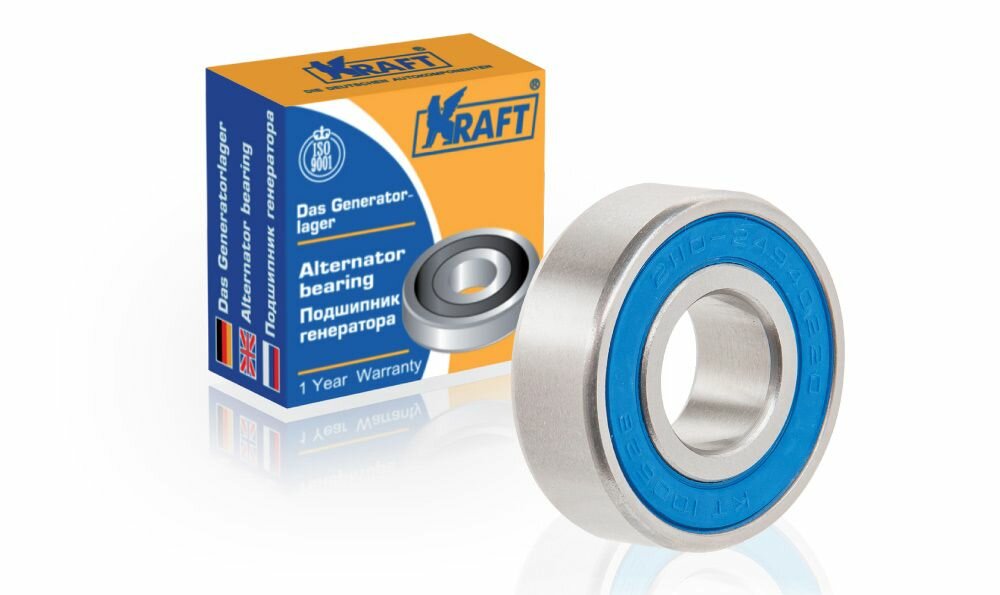 Подшипник генератора 2110 180202 малый KRAFT