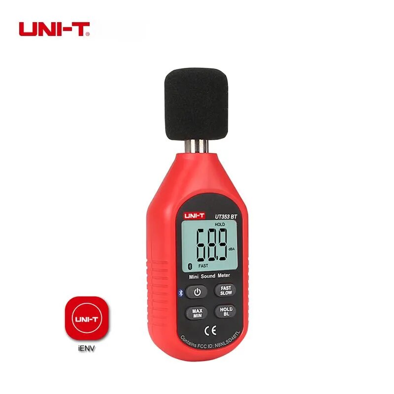 UNI-T UT353BT цифровой измеритель уровня звука шумомер 30-130 дБ децибел монитор тестер мини аудио детектор, Передача данных по Bluetooth