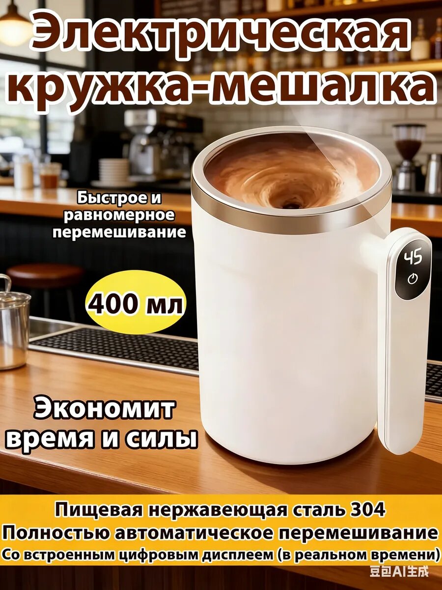 Кружка мешалка автоматическая с авто размешиванием