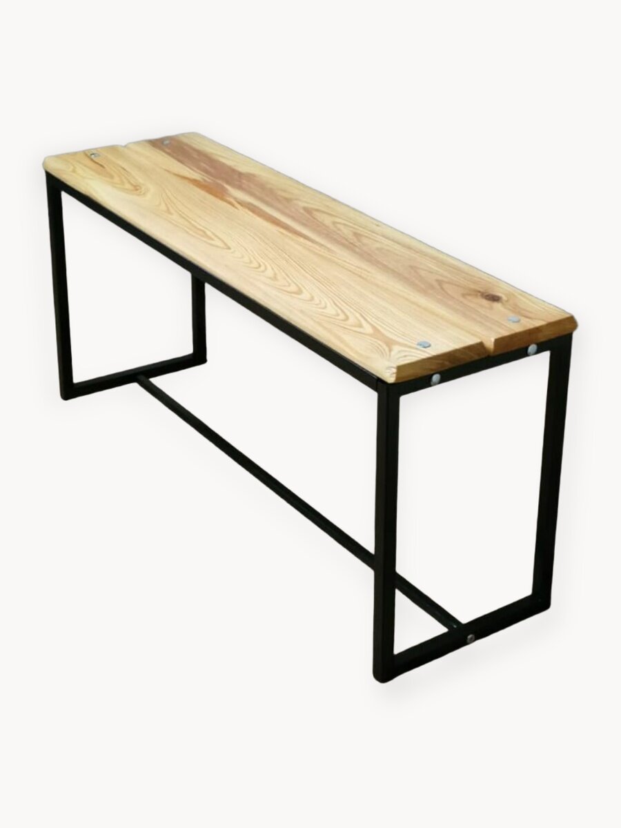 Скамейка универсальная для дома и сада, металлическая, порошковое покрытие, цвет черный