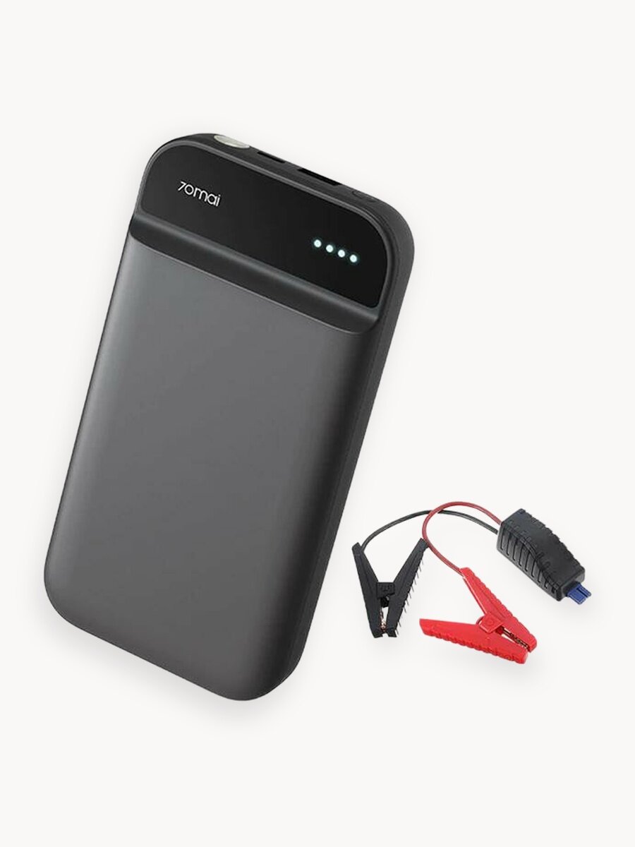 Пуско-зарядное устройство 70Mai Jump Starter Midrive, 600А, встроенный аккумулятор 11.1Ач