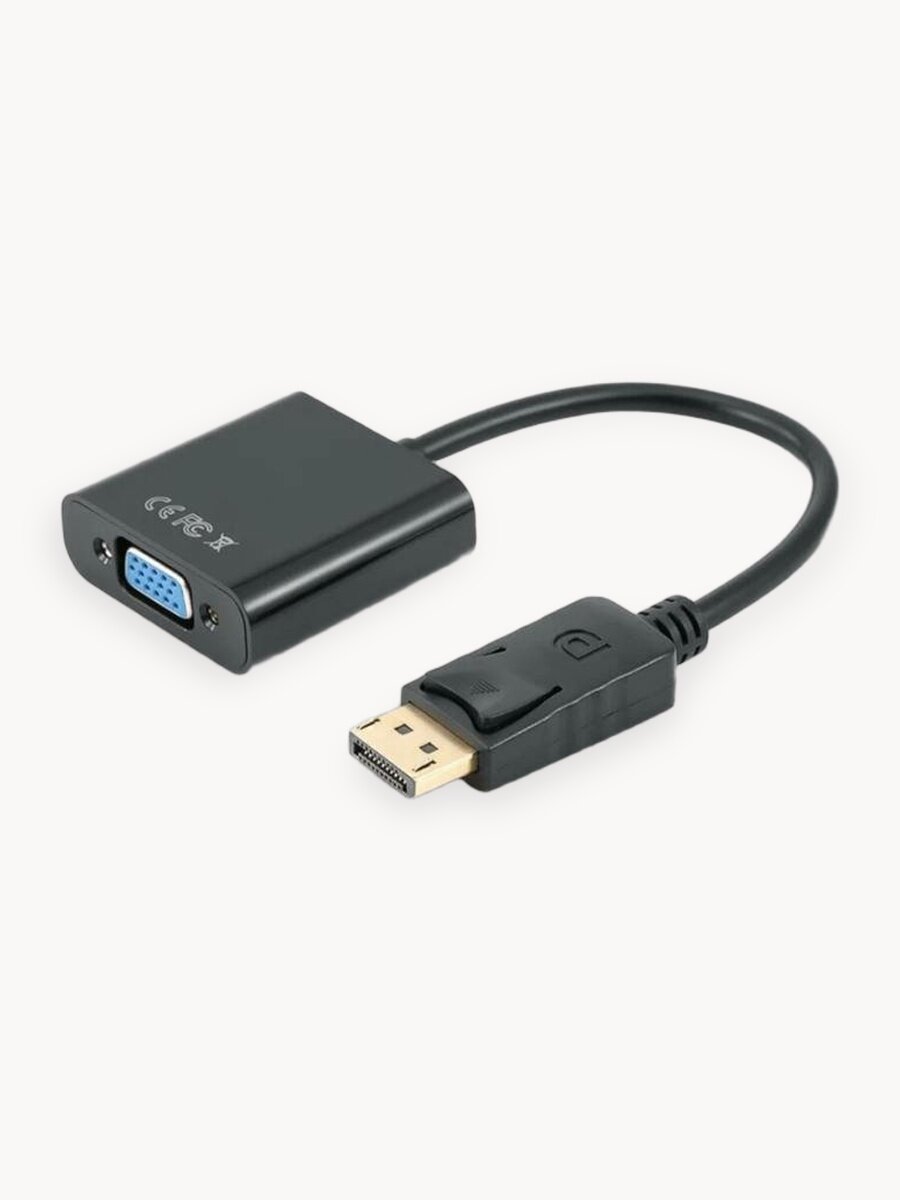 Кабель-адаптер DisplayPort - VGA , переходник для видеокарты , проектора и монитора