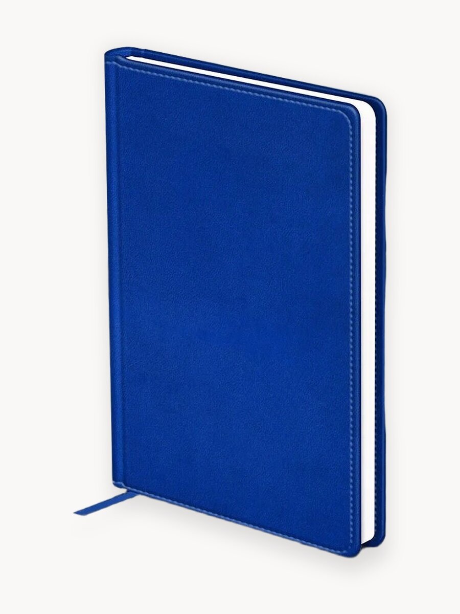 Ежедневник недатированный, А5, 136л, твердый переплет, кожзам, BG "Winner. Bright blue", синий