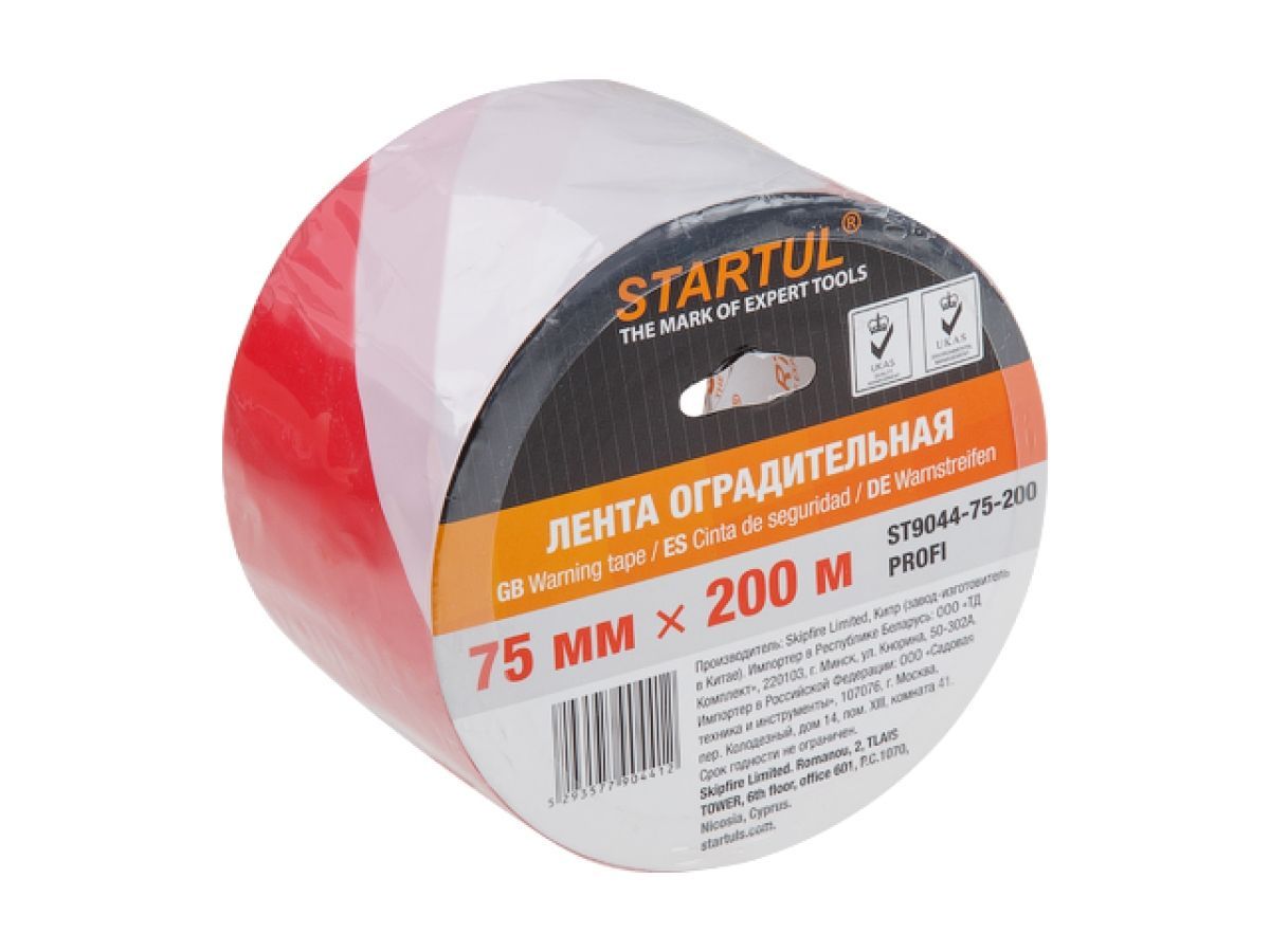 Лента оградительная 75 мм 200 м STARTUL Profi (ST9044-75-200)