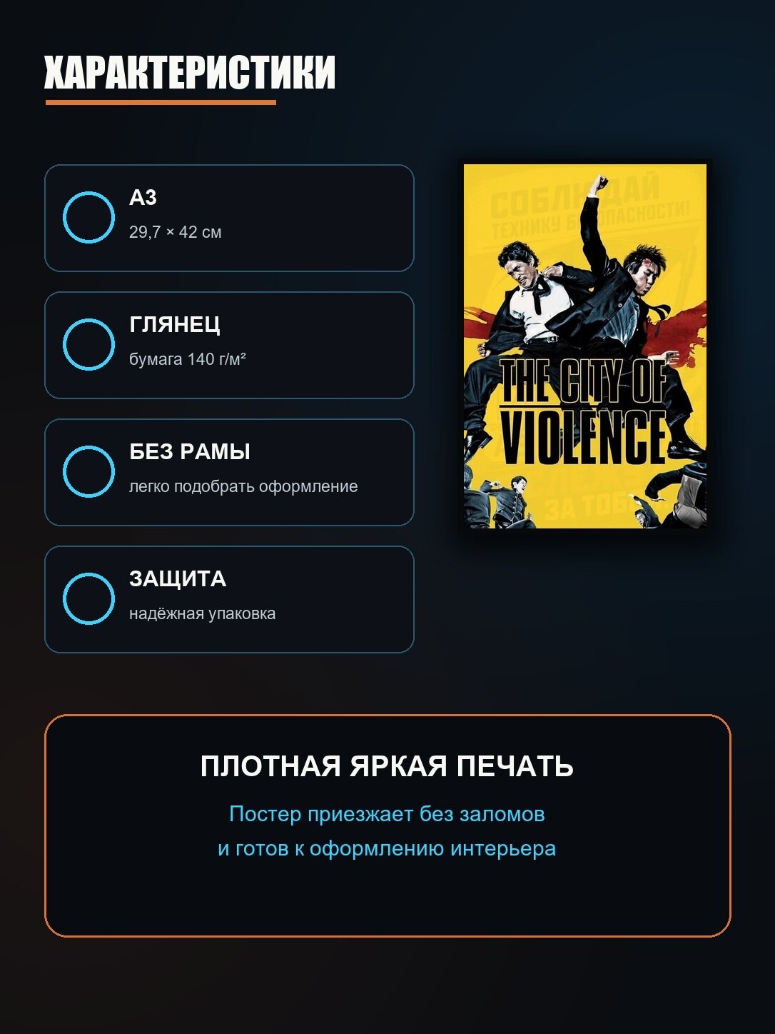 Постер Город насилия — фото 1