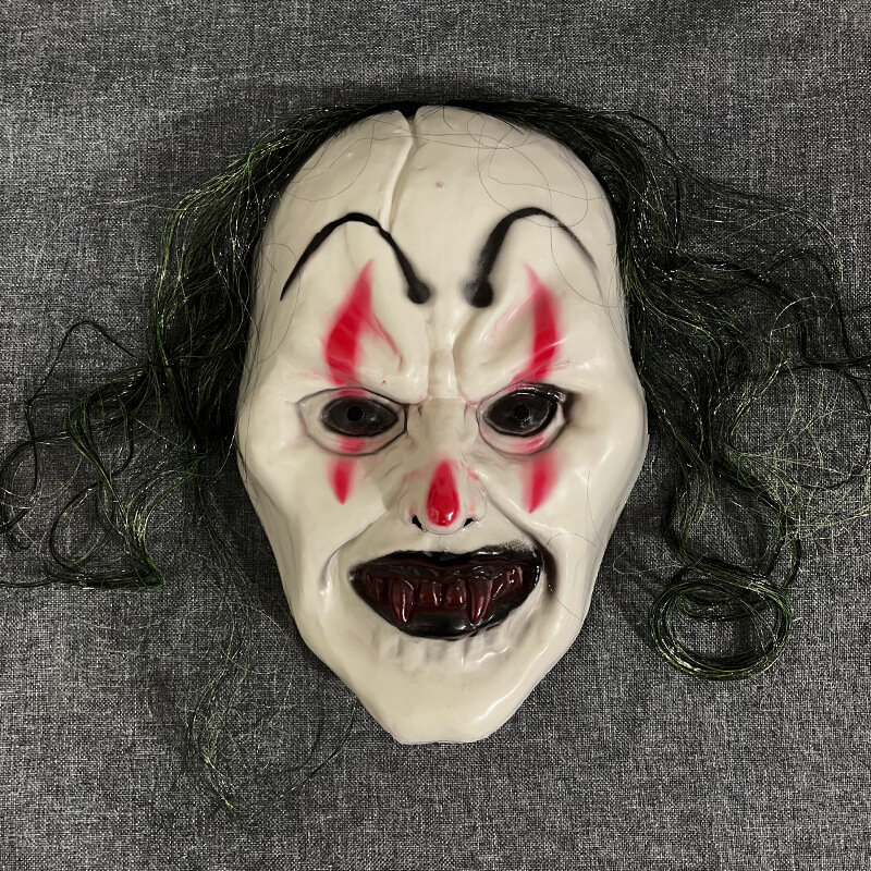 Маска клоуна, для Хэллоуина, изогнутые брови, вампирский черный цвет