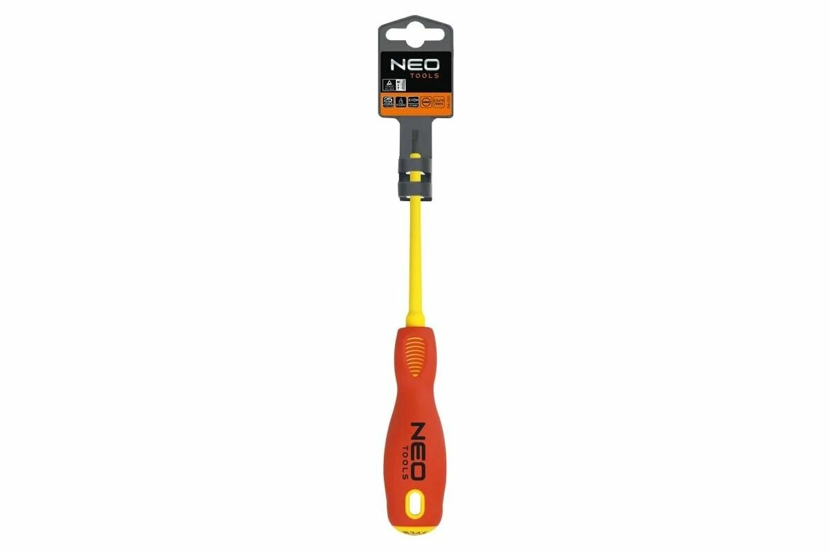 Шлицевая отвертка NEO Tools 5.5x125 мм 1000 В CrMo 04-054