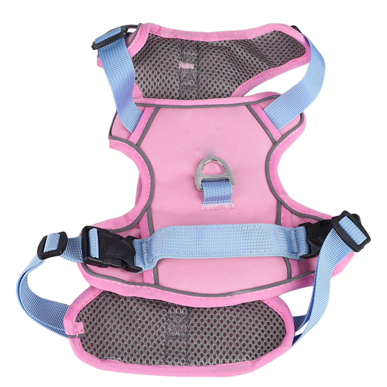 Собачья шлейка регулируемая светоотражающая дышащая мягкая для выгула бега тренировок розовая розова