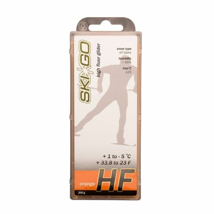Парафин SKIGO HF Orange (для нового мелкозерн. снега) +1/-5 200гр,
