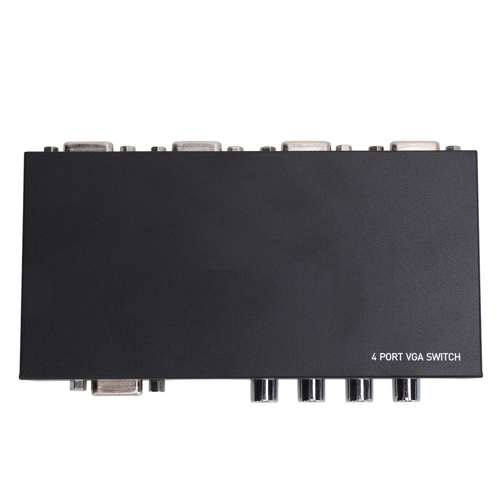 VGA-переключатель 4-в-1, 15-контактный гнездовой выход, разрешение 1920x1440 для ПК, ТВ, монитора, центра управления классом, черный