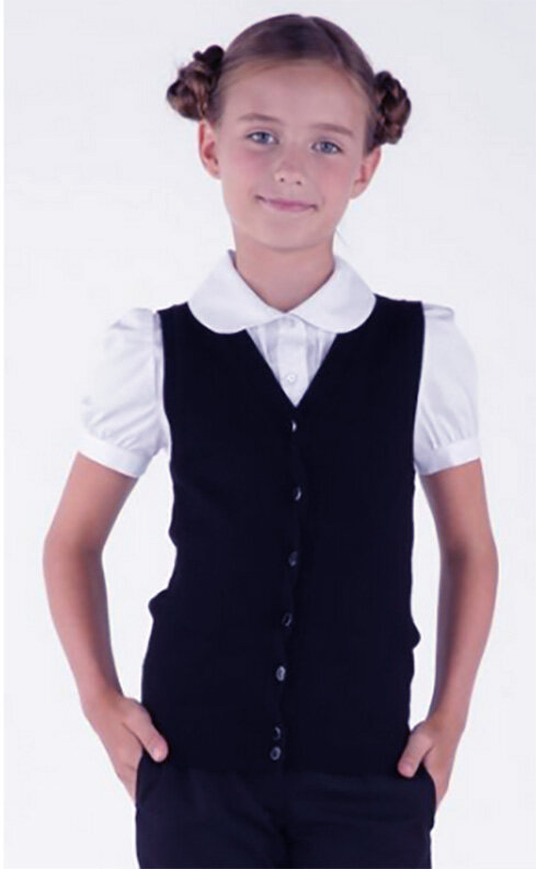 Школьный жилет трикотажный
