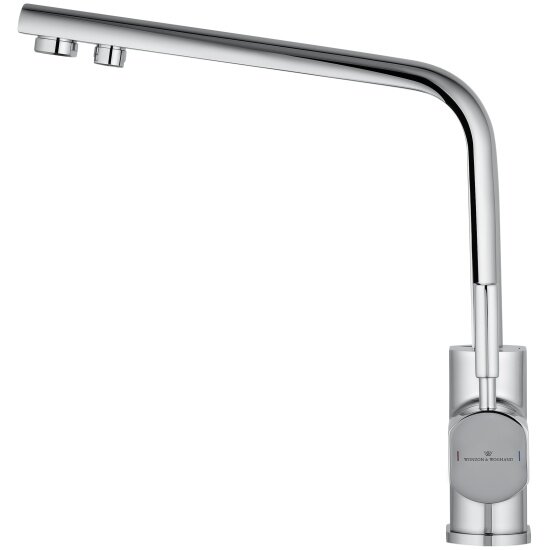 Смеситель для кухни Wonzon & Woghand с подключением фильтра , Хром (WW-88458003-CR)