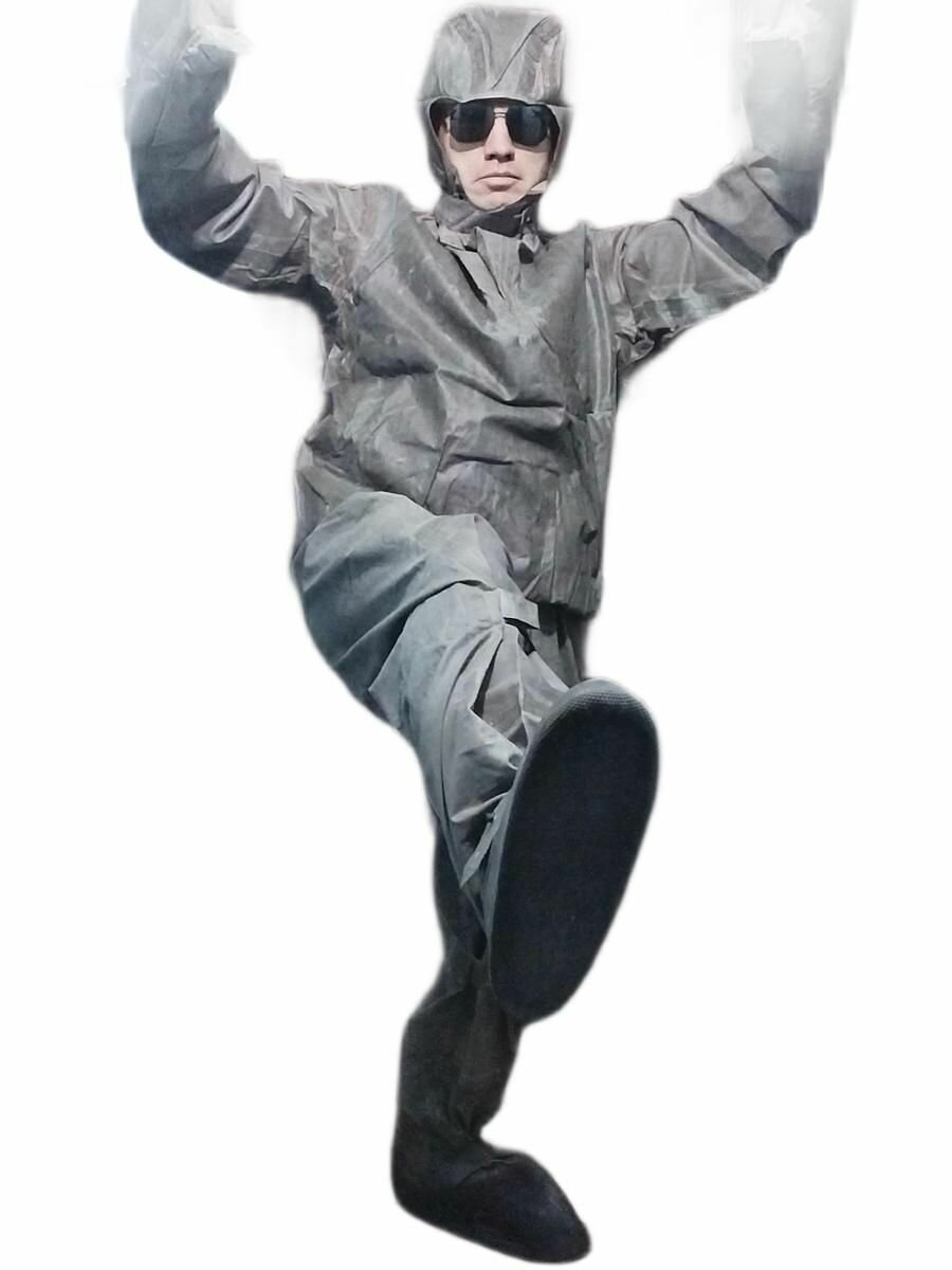 Костюм резиновый , Куртка+полукомбинезон, плотный Л1, зеленого цвета, Размер №3, цена с НДС.