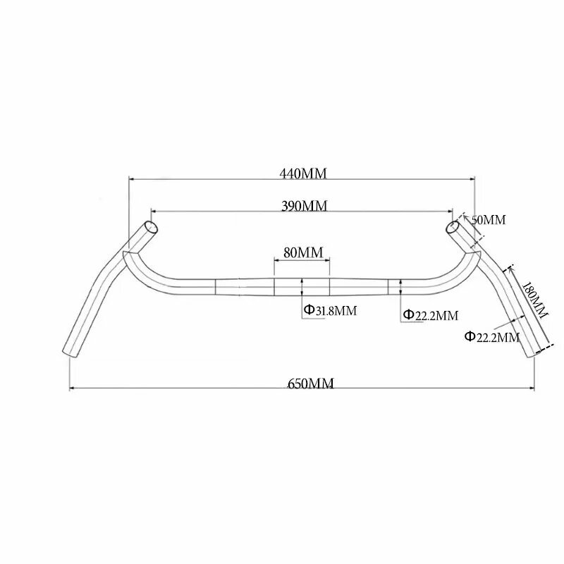Дорожный руль из алюминия, Черный