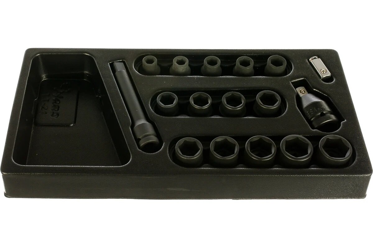 Hans Комплект торцевых ударных головок 1/2" 17 шт, в ложементе TT-21