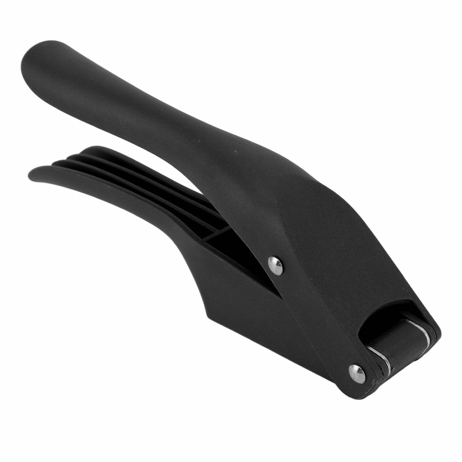 Чесночный пресс многоцелевой 2 в 1 Эффективная легко сжимать эргономичную ручку чеснока Мясер Минсер Инструмент для кухни черный