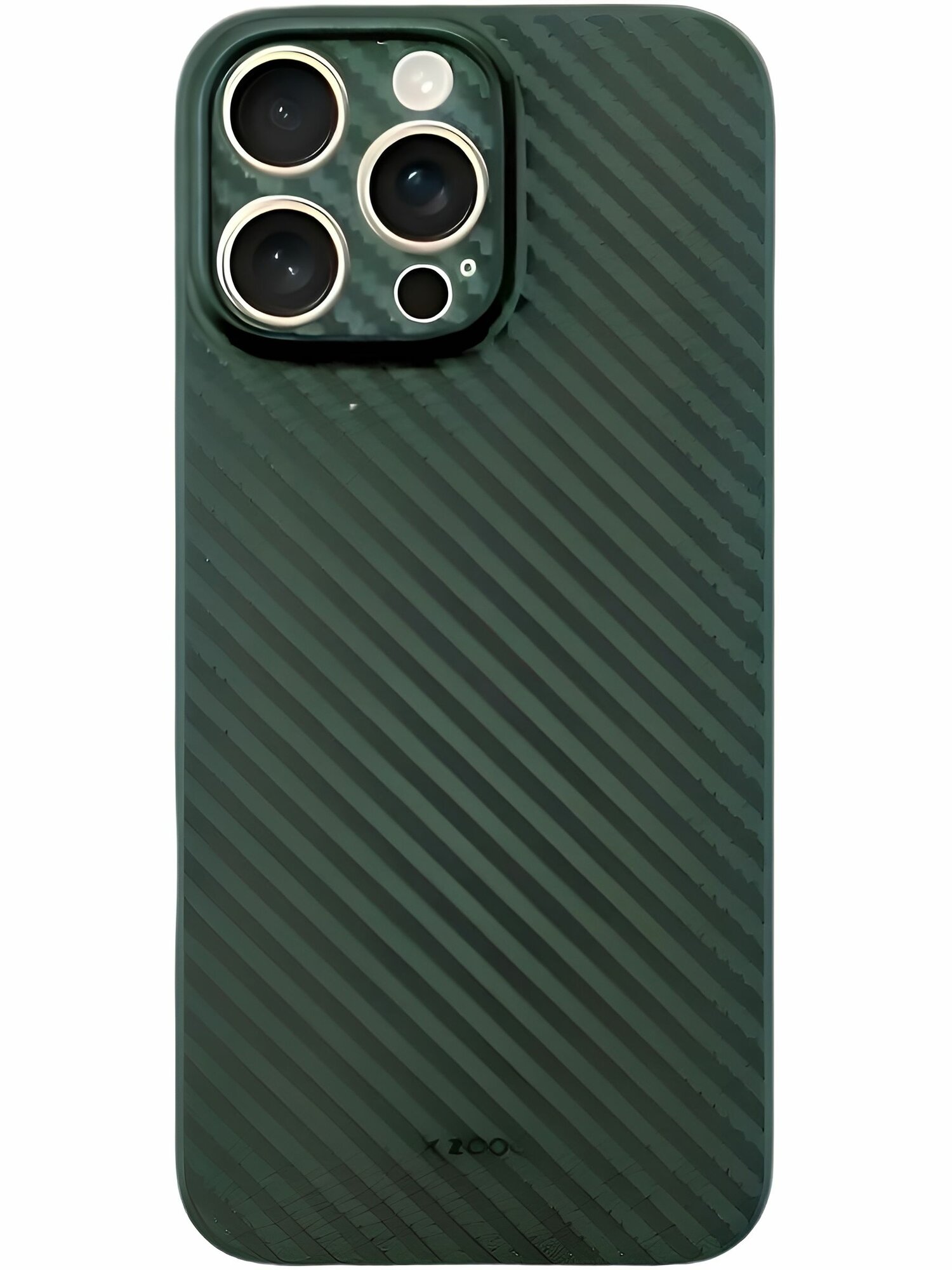 Чехол на iPhone 16 Pro Max, Air Carbon ультратонкий пластик, зеленый