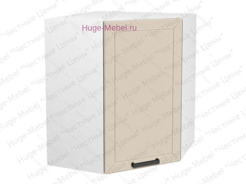 Угловой кухонный шкаф верхний 600 Альфа (брюле) Huge Mebel . Ширина 600 Высота 716. Кухонные шкафы