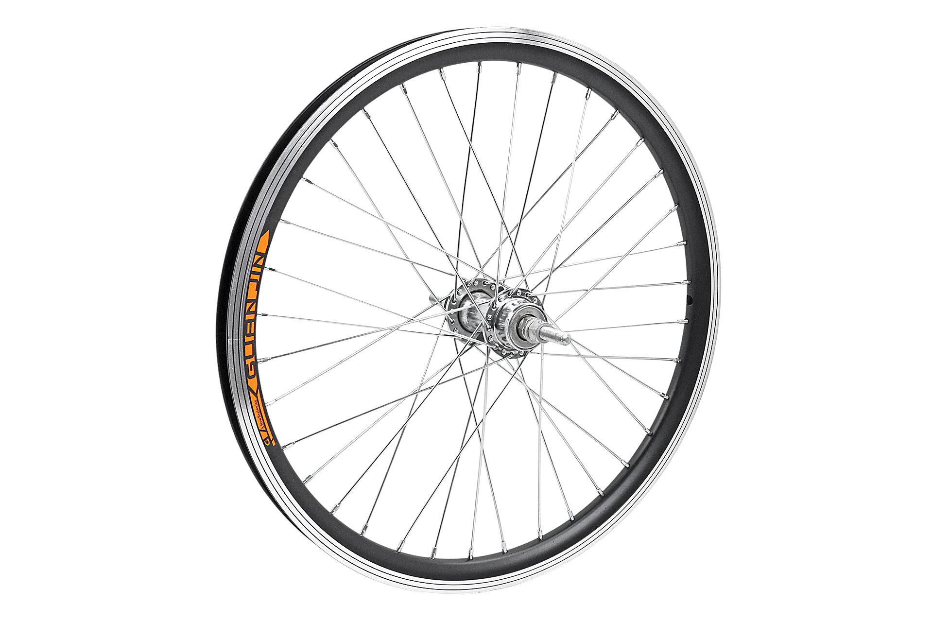 Обод 20" 2-х слойный (алюм.) задний в сборе с втулкой под трещетку 1-скоростную, черный