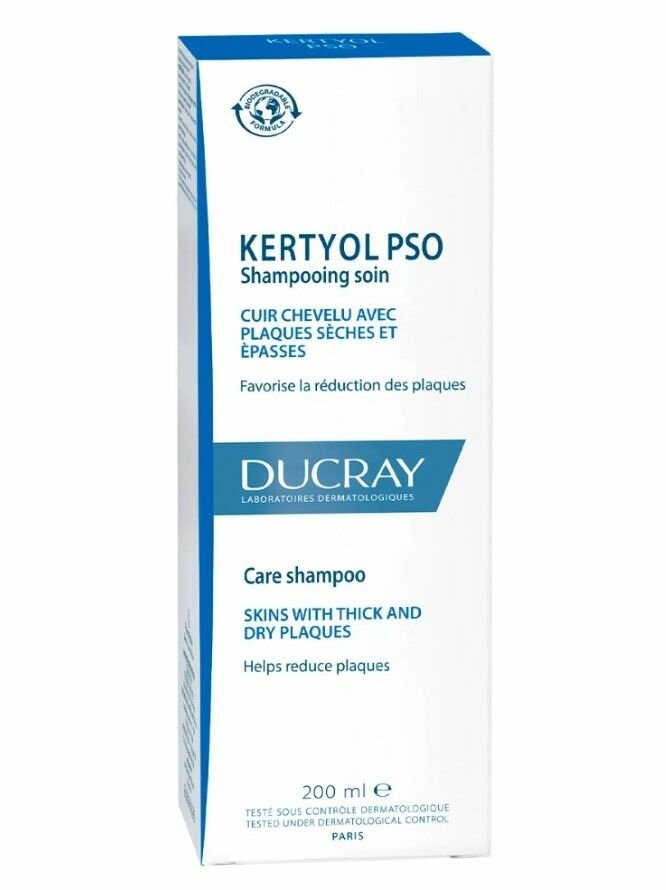 Шампунь Ducray Kertyol, с салициловой кислотой, для всех типов волос, 200мл