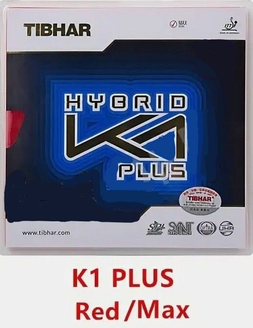Накладка Tibhar Hybrid K1 Plus красная для настольного тенниса