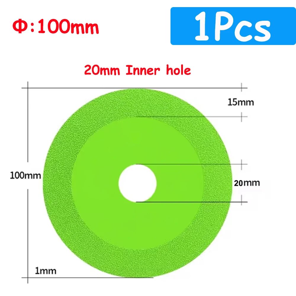Алмазный диск для резки стекла ZOMASOU 100/115/125 мм 100x20mm(1pcs)