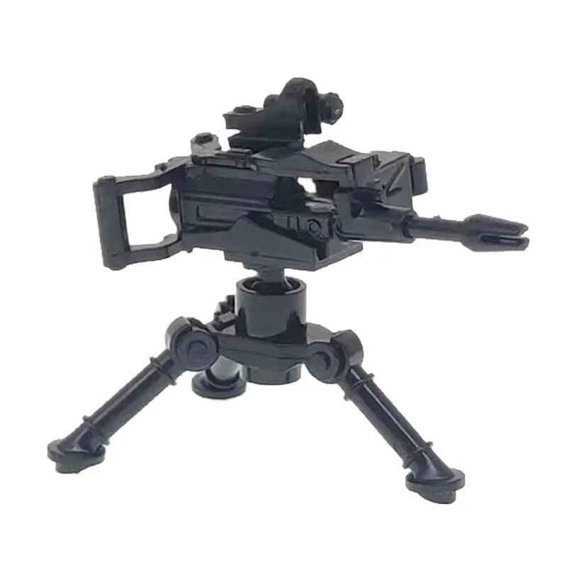 Военный пулемет MK19-Black из блоков, черный