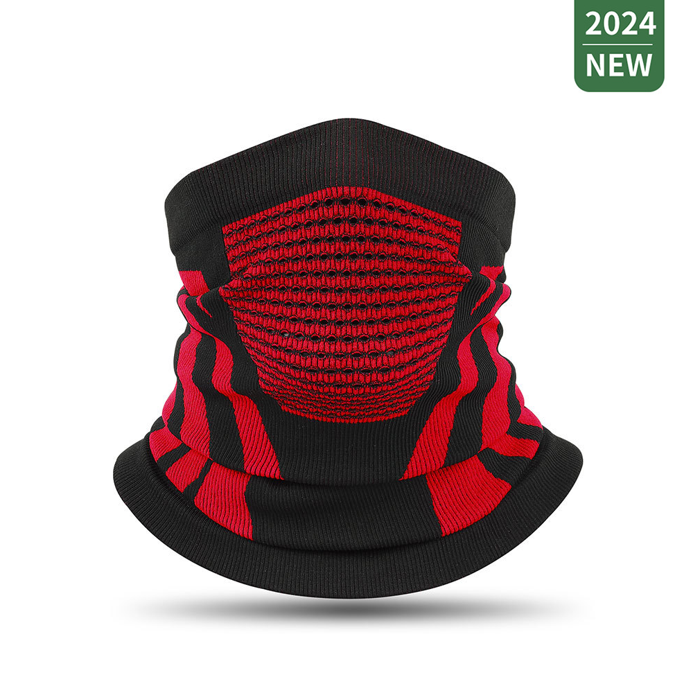 Зимняя шейная маска для лица из полиэстера и шерсти, утолщенная ветрозащитная дышащая зимняя маска для защиты лица beutyone