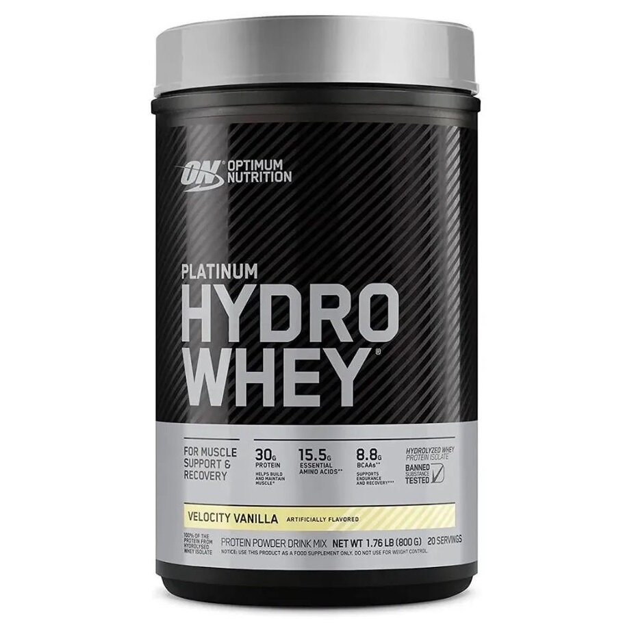 Изолят протеина Platinum HydroWhey 800 гр 1.76lb (Optimum Nutrition) Ваниль