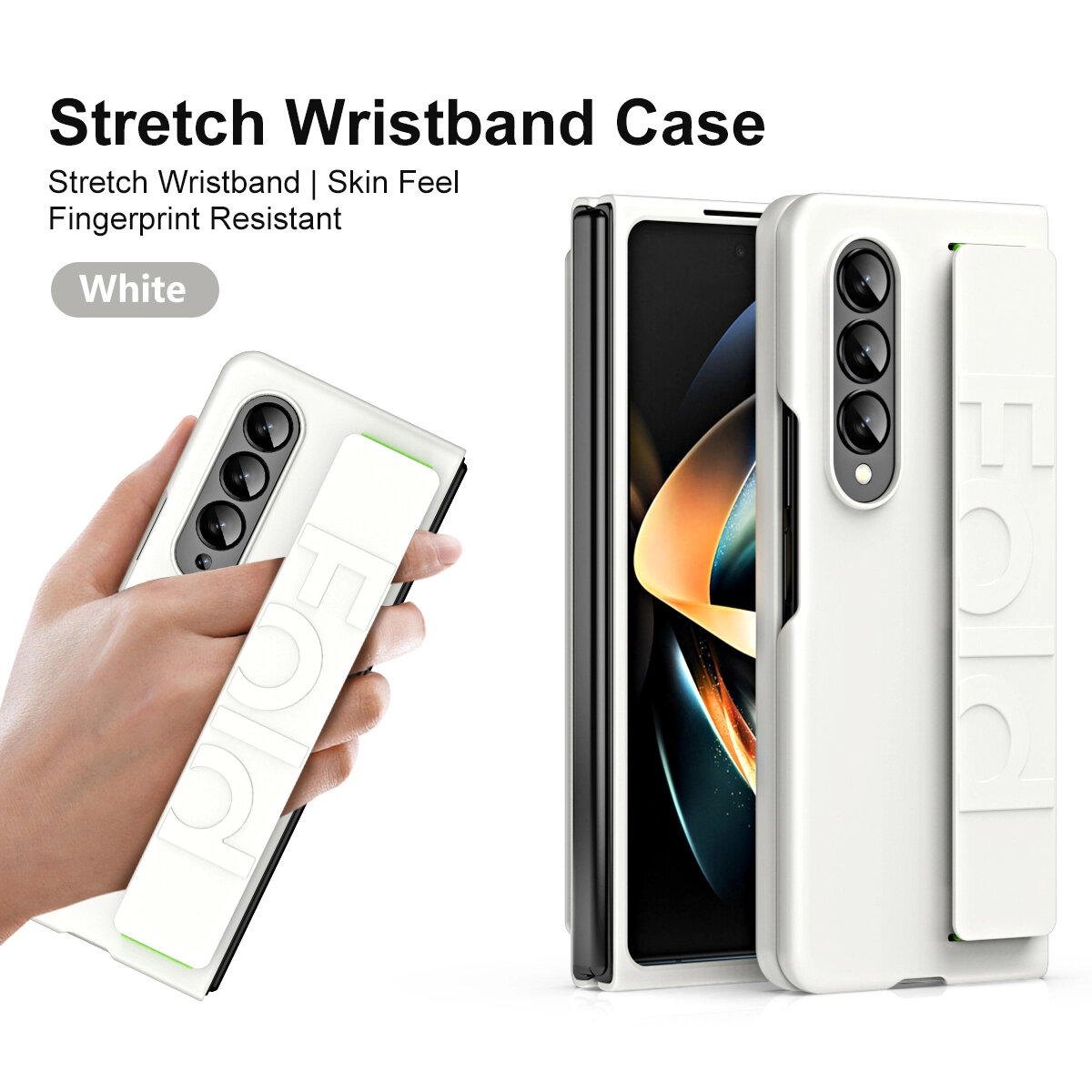 Подходит для Samsung Galaxy Z Fold3 / самсунг Z Fold 3 Чехол для смартфона, с защитой камеры и противоударным, Z Fold3, подставка, soft touch,360° Полная защита, резина, пластик, защита камеры