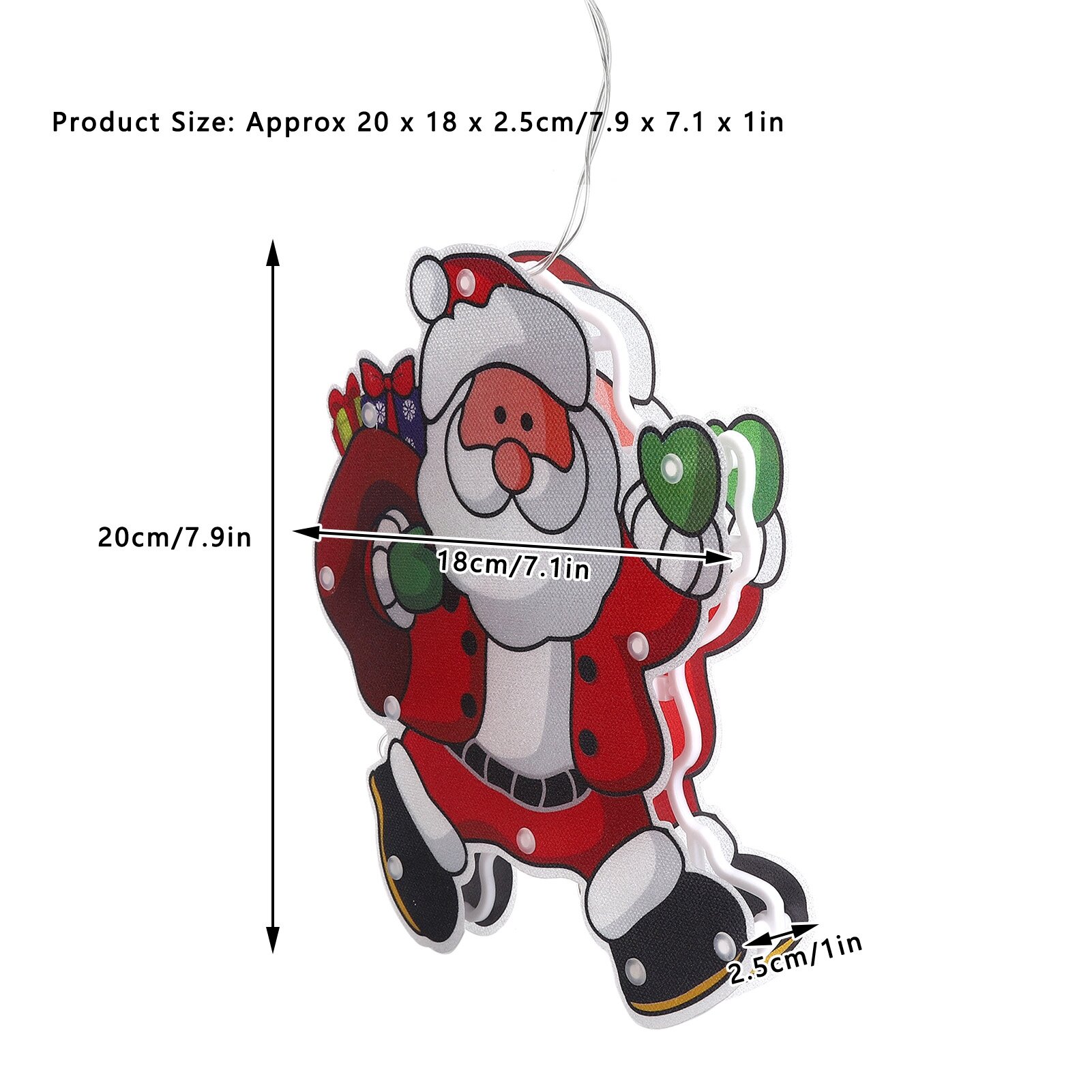 Светодиодные подвесные светильники на присоске для окон в рождественском стиле Магазин праздничных декоративных огней
