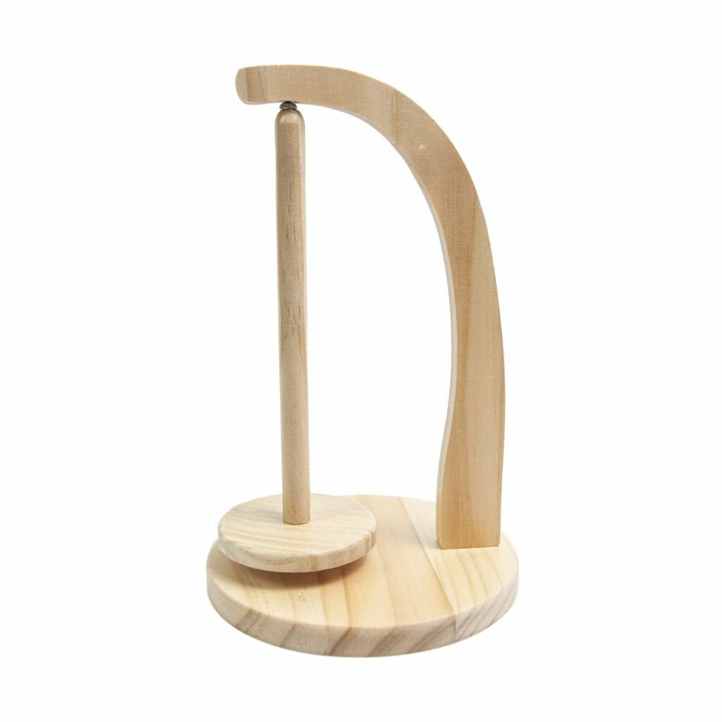Деревянный держатель пряжи с механизмом вращения, магнитная подставка, прядильная катушка нитками