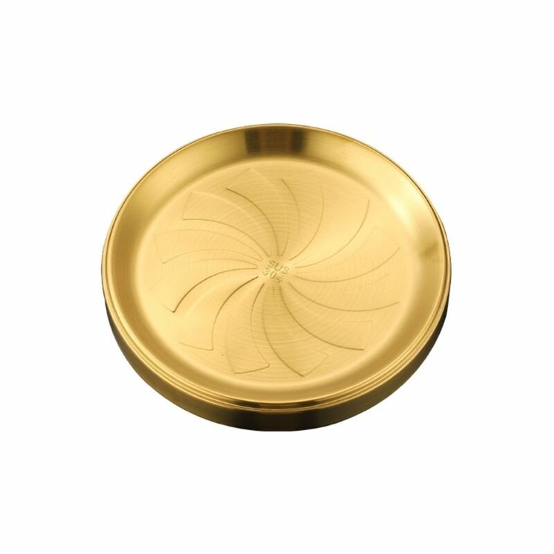 Двухслойное блюдо из нержавеющей стали 304, костей-золото-20 см