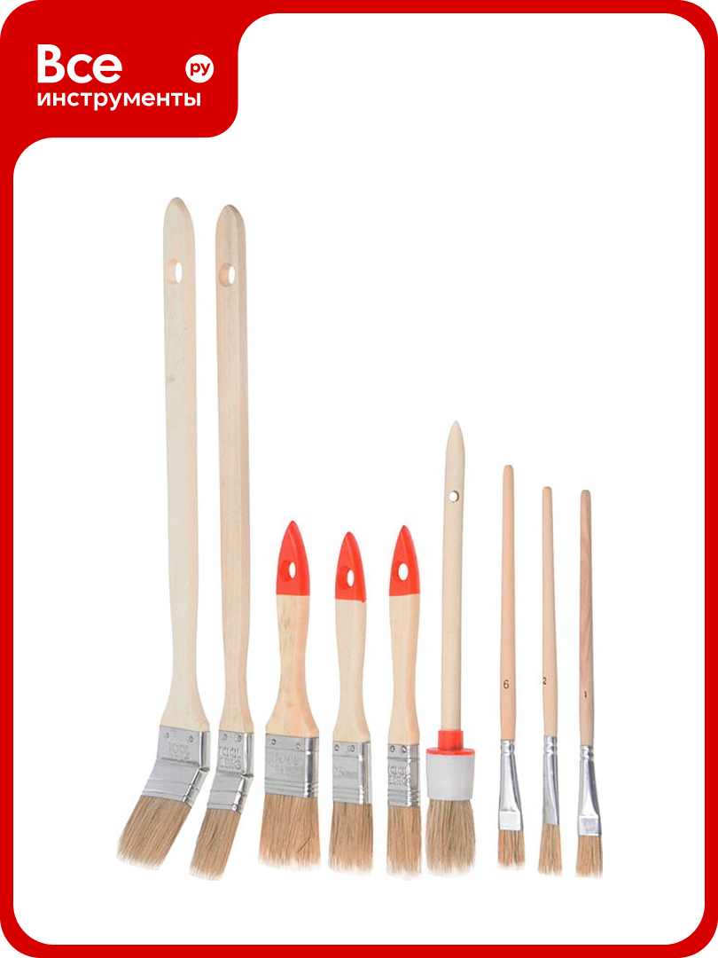 Набор кистей Toolberg 10 штук 0105010