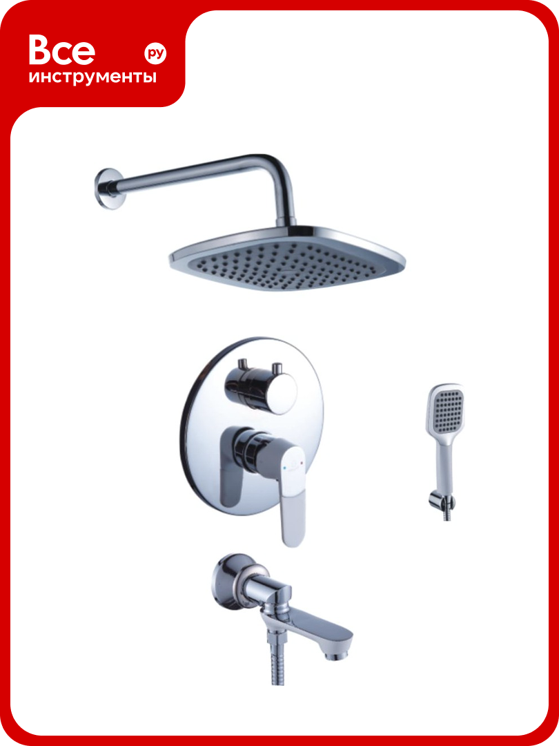 Встроенная душевая система, Diadonna, Diadonna 3-х функциональная D87-333114W