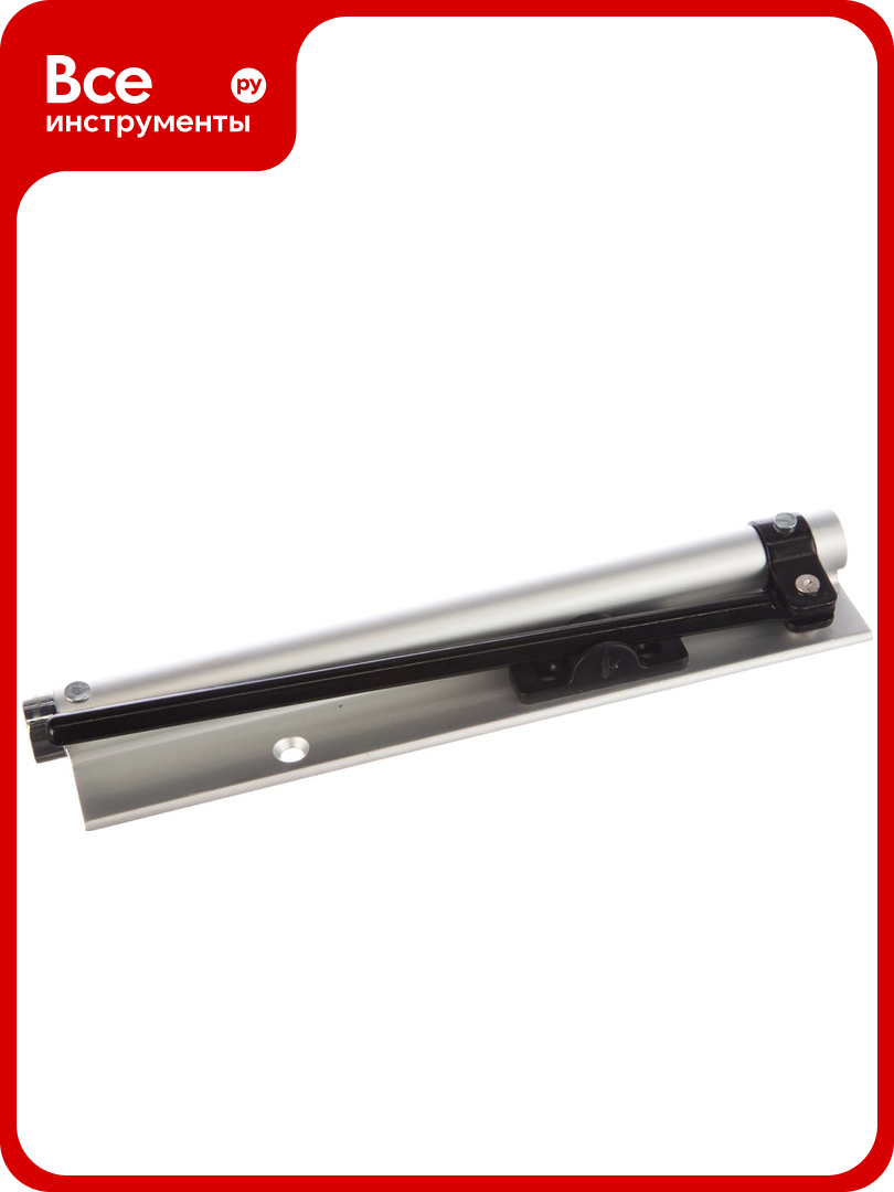 Дверной доводчик Зубр мастер, облегченная модель для дверей массой 25-45 кг 37900, стальной, 195×35×20