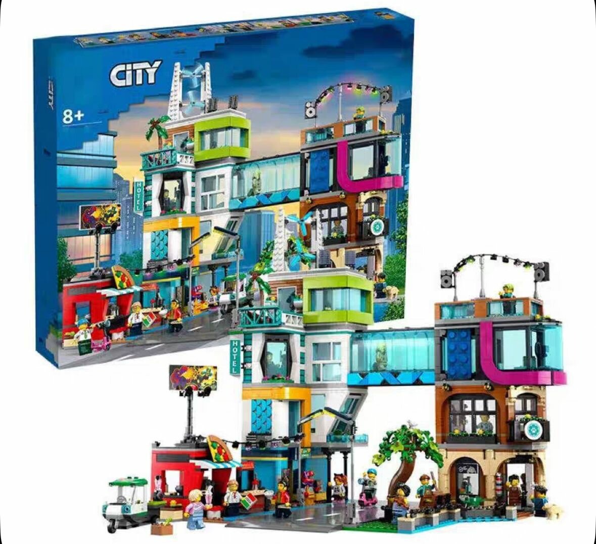 Конструктор Сити Центр города, 2010 деталей