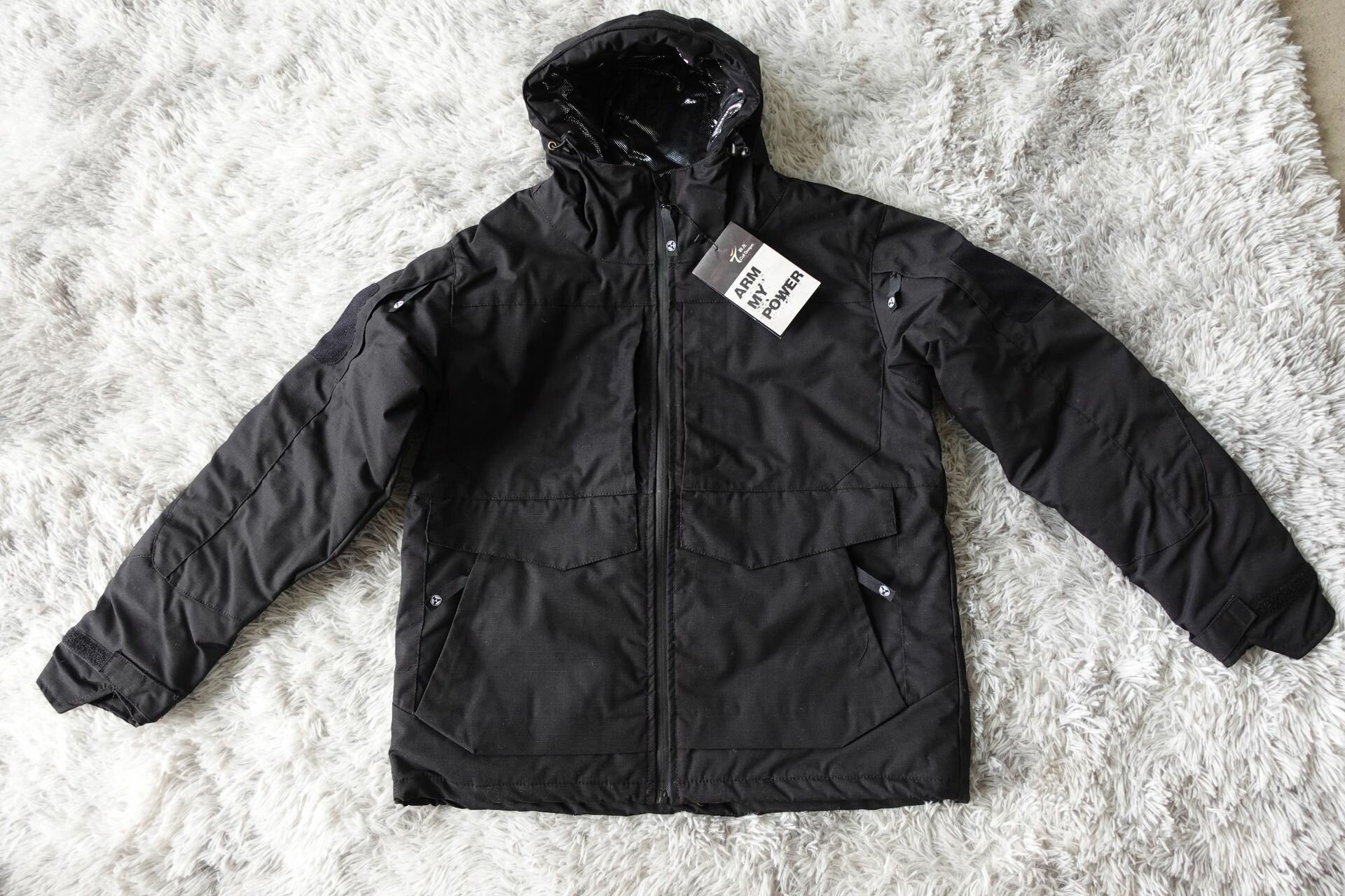 Куртка Call the Dragon M65, зимняя, мужская, с хлопковой подкладкой, камуфляж, черная