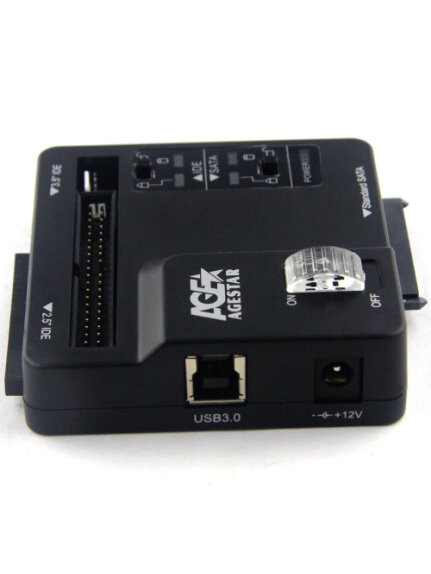 Адаптер-переходник для HDD/SSD AgeStar 3FBCP SATA черный