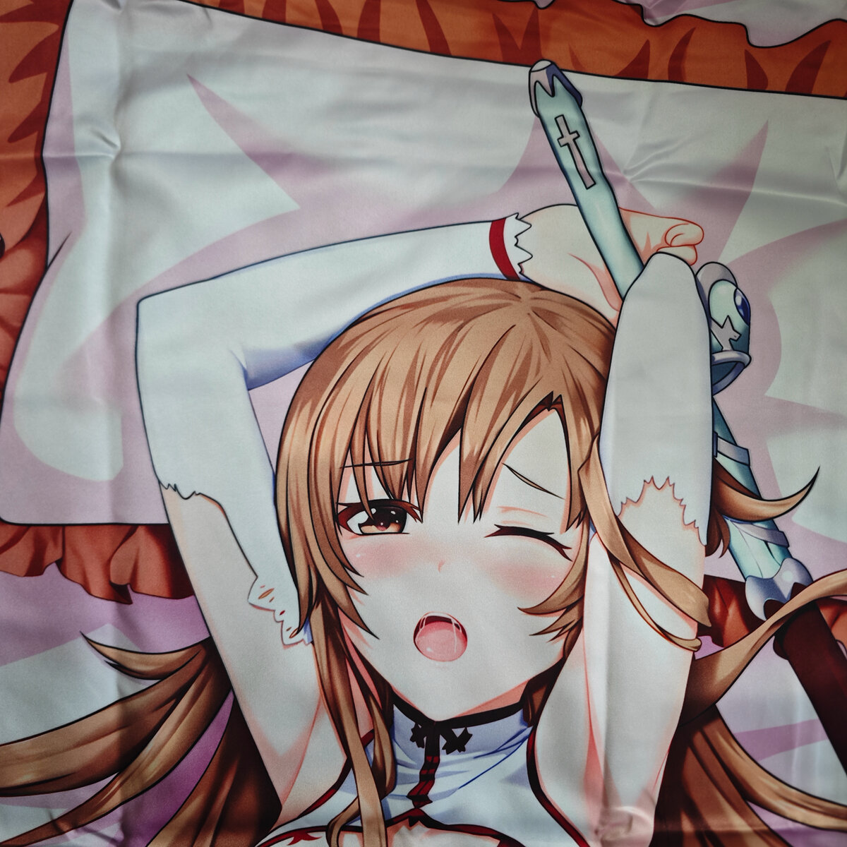 MISAKI1987 Sword Art Online Asuna Yuuki Аниме подушка типа дакимакура 2way Tricot 150cm*50cm