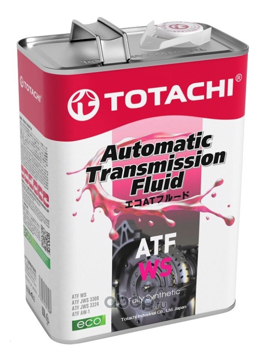 Масло трансмиссионное totachi auto fluid ws синтетическое 4 л