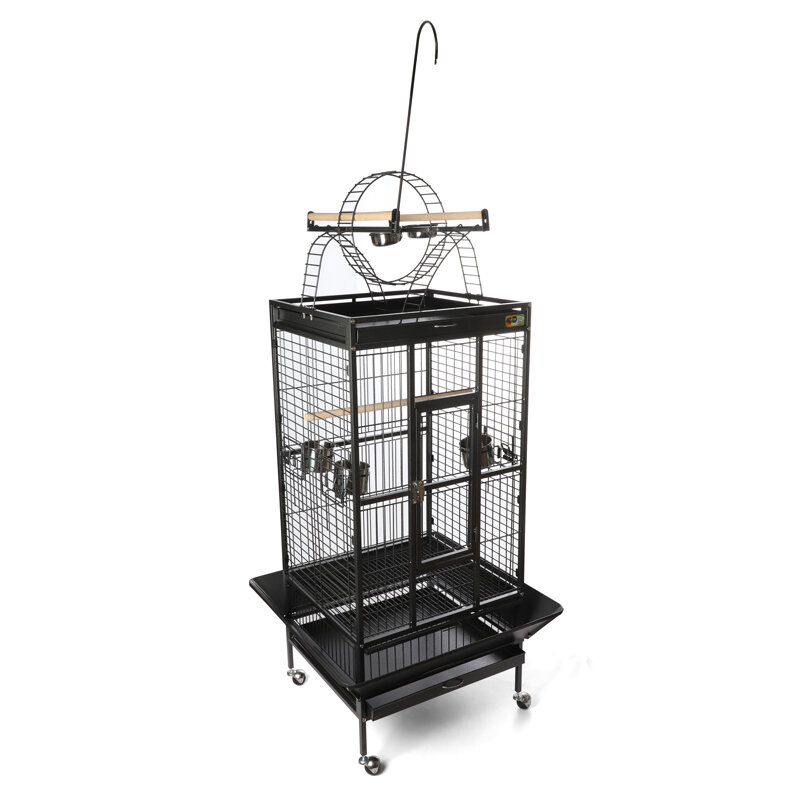 Клетка BC18-1 для птиц, черный металлик, 830*770*1780мм, Triol