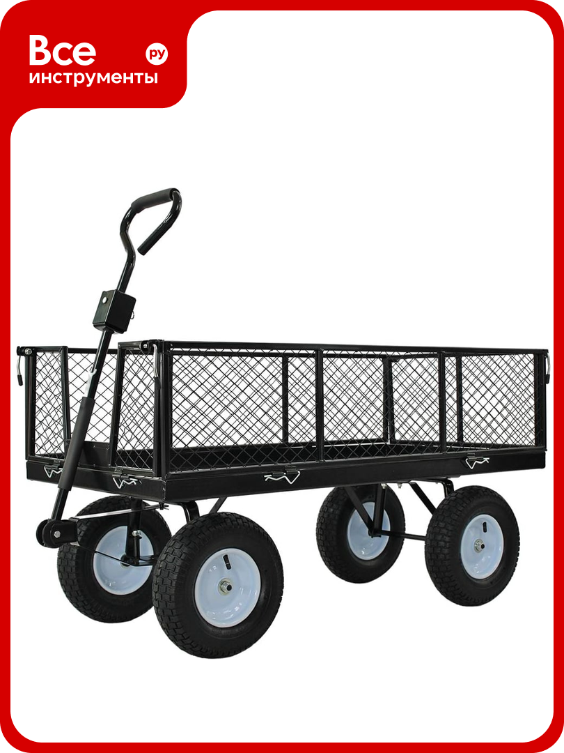 Тележка четырёхколёсная RAD ТС 500 71064027, металл, с трех сторон
