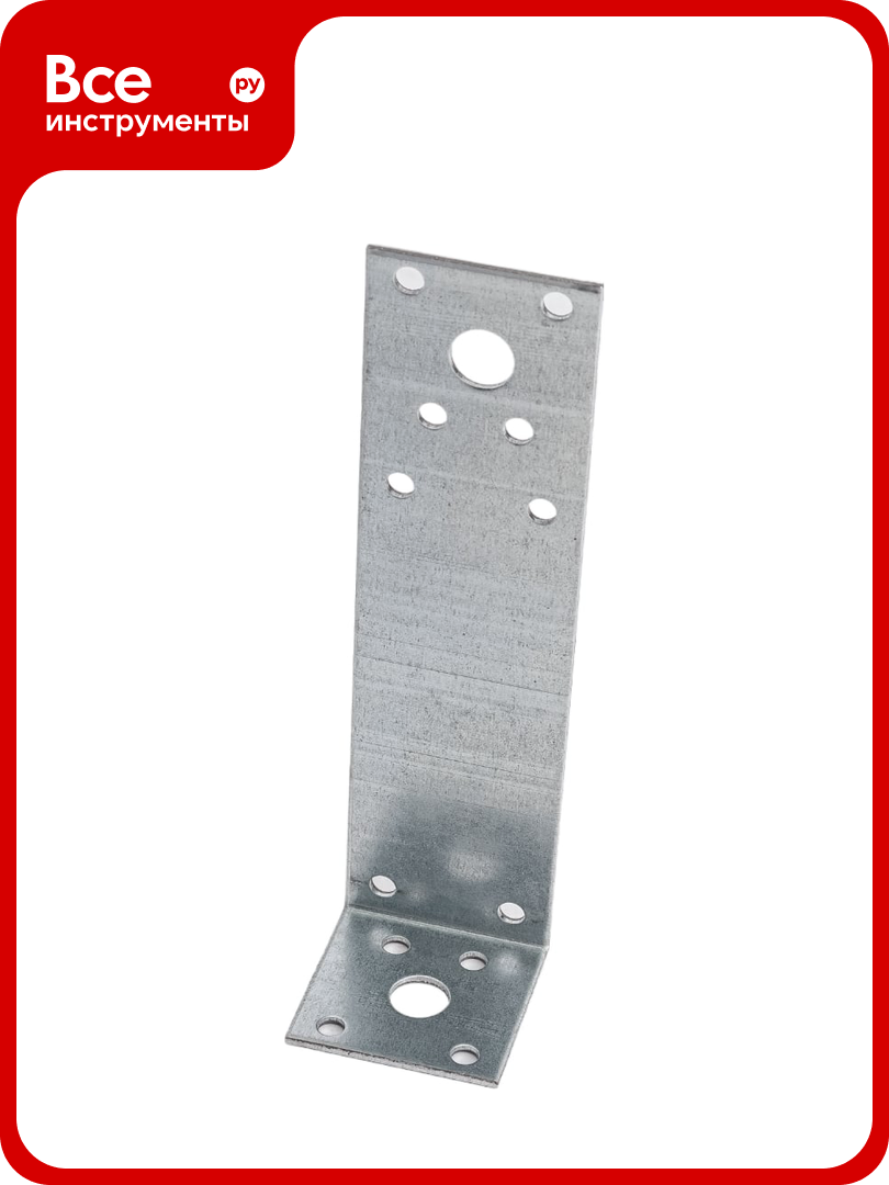 Асимметричный крепежный уголок крепко-накрепко 140х40х40х1,8 мм 79183
