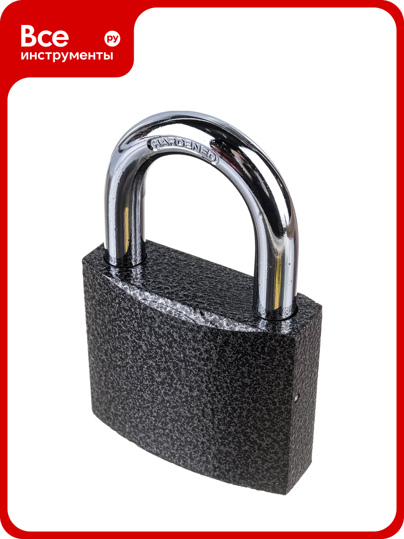 Навесной замок STAYER STANDARD 63 мм 37160-60, металл, для запирания хозяйственных помещений