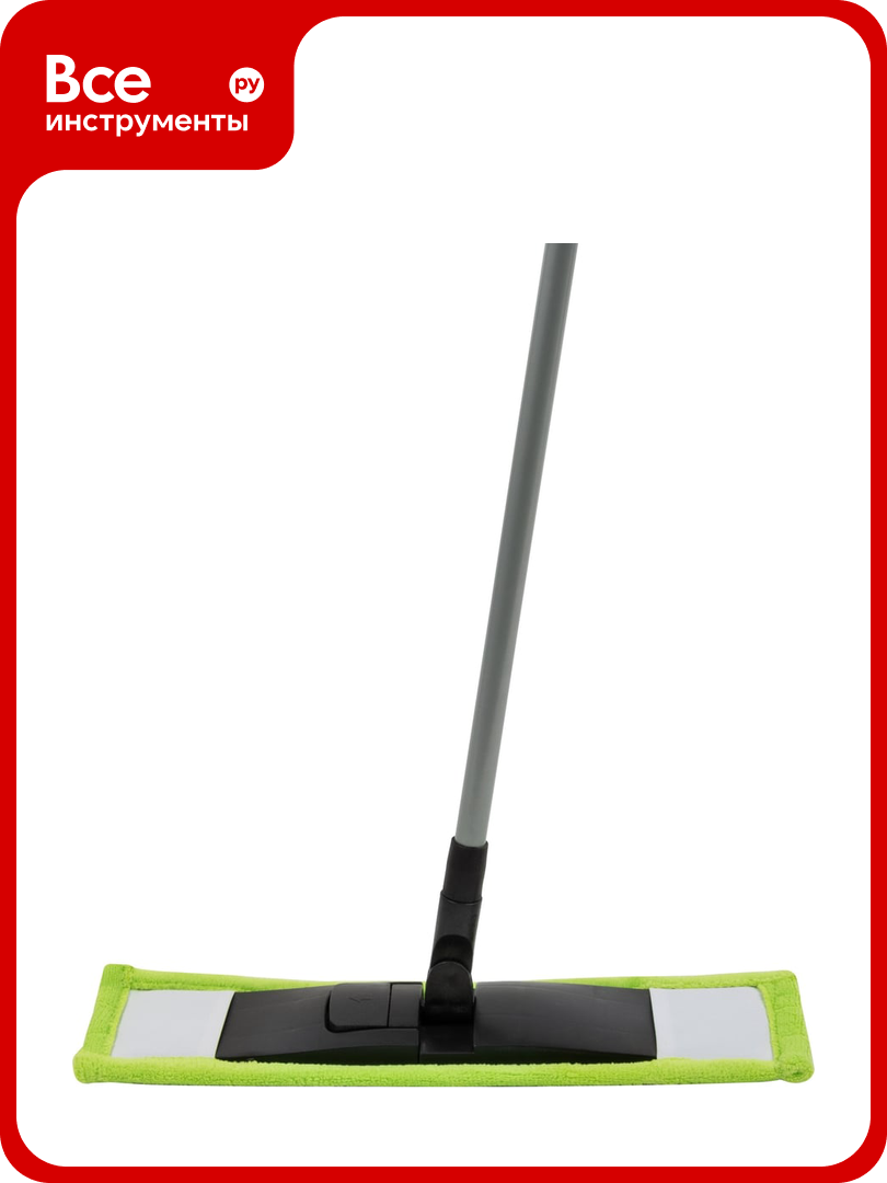 Швабра для пола с насадкой из микрофибры Рыжий кот Mop Clean, пола