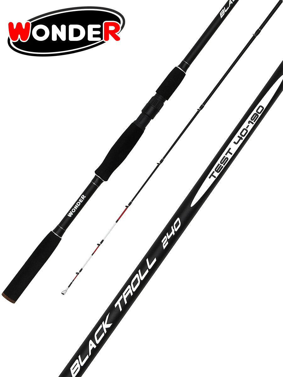 Удилище троллинговое Wonder Black Troll 2.40 m 40-190 g