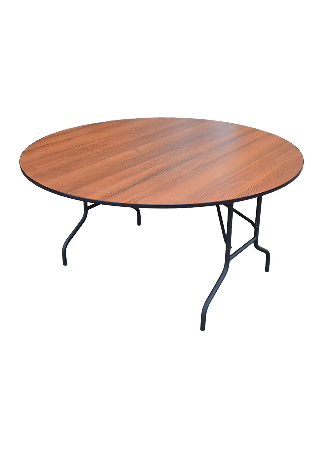 Стол банкетный складной круглый M-0306, ЛДСП орех, толщина 16 мм, 1800x1800x750 мм