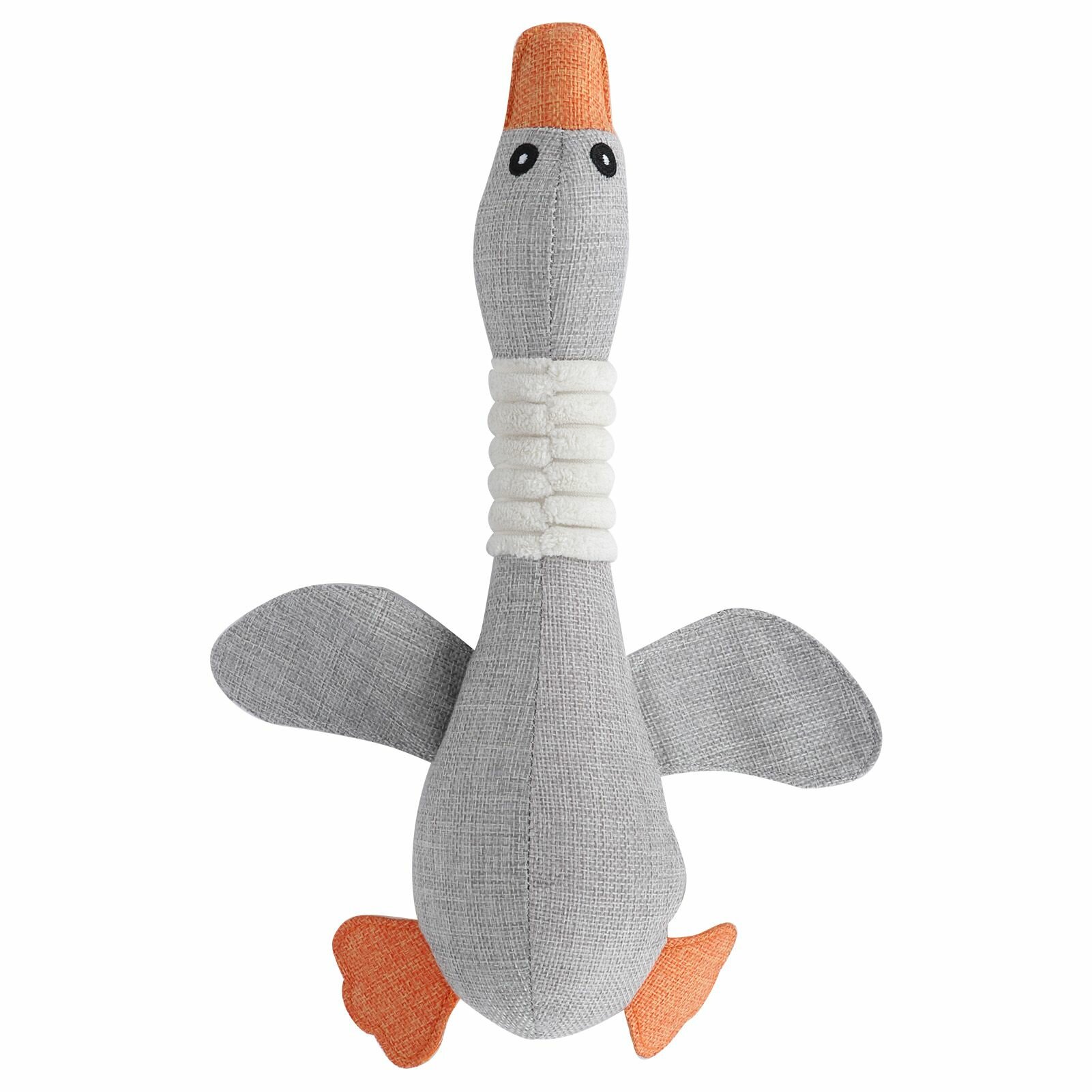 Жевательная игрушка-гусь для собак (бежевая)