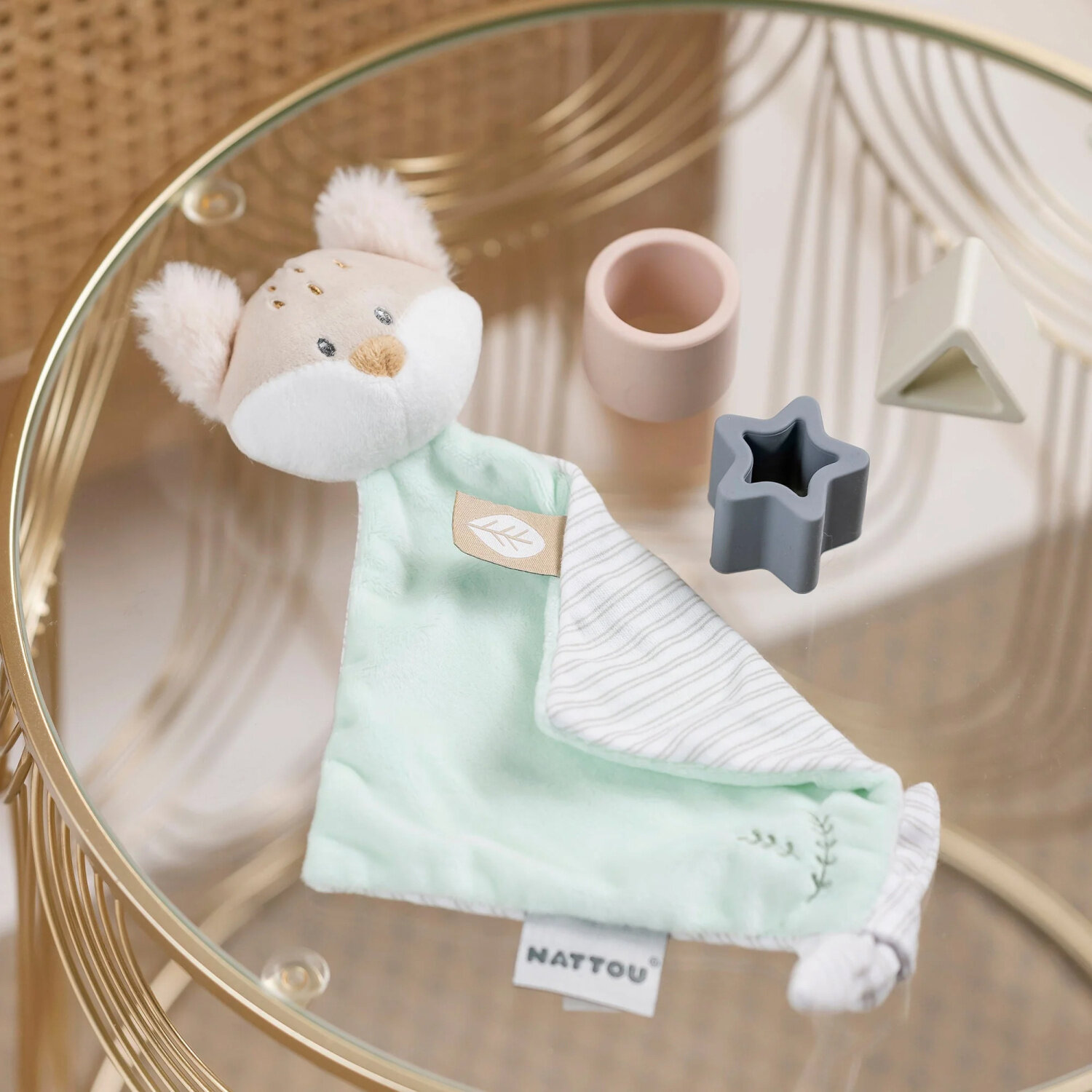 Игрушка мягкая Nattou Doudou малая FLO, ERNEST & OLI Лиса 682053